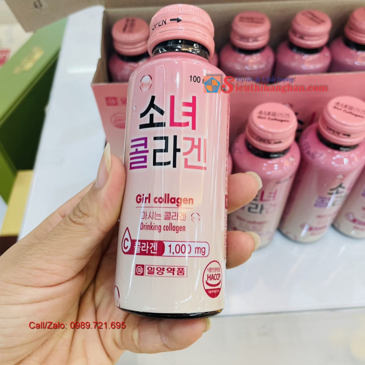 Collagen Hàn Quốc dạng nước Girl Collagen 10 chai Hồng tươi rạng rỡ ...