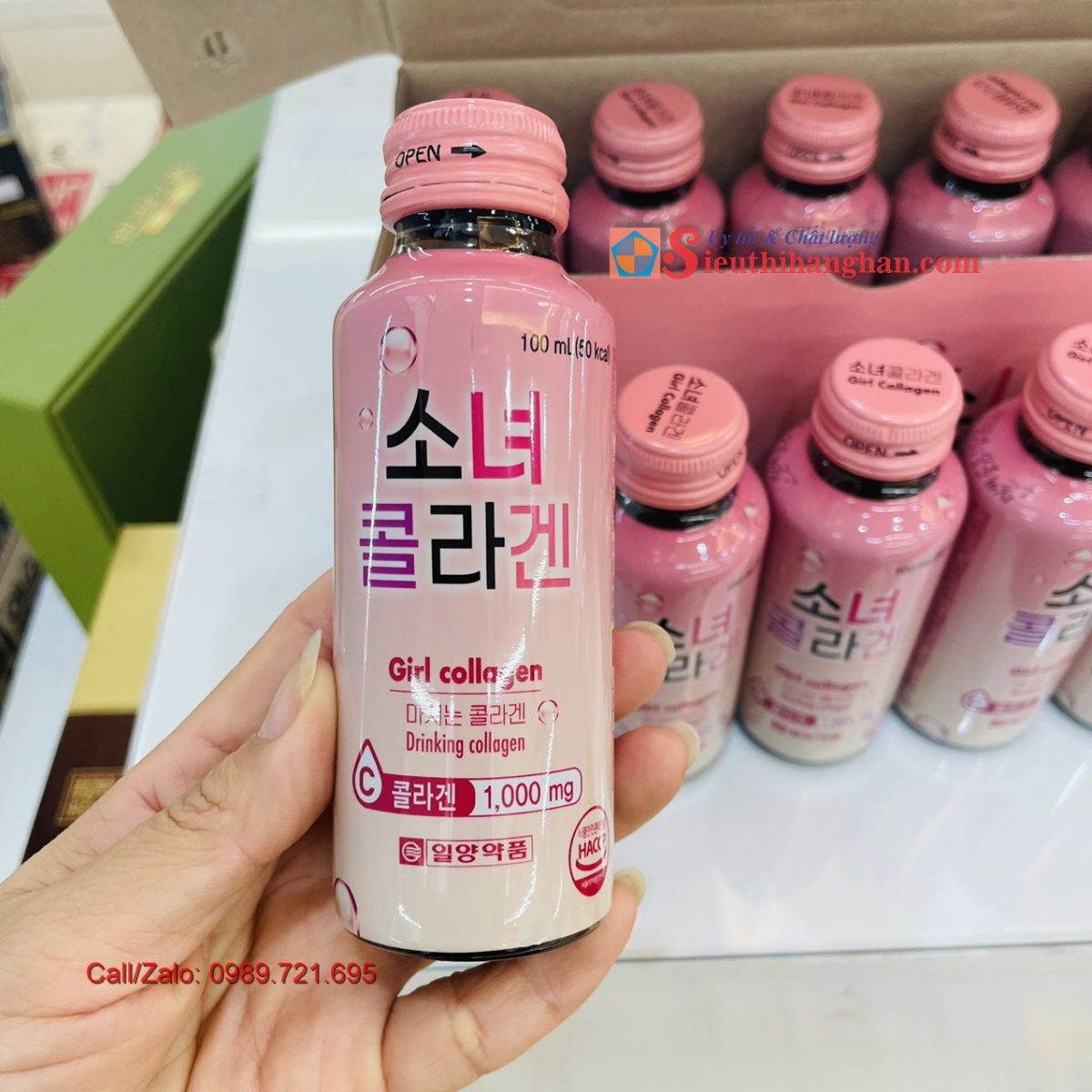 Collagen Hàn Quốc dạng nước Girl Collagen 10 chai Hồng tươi rạng rỡ ...